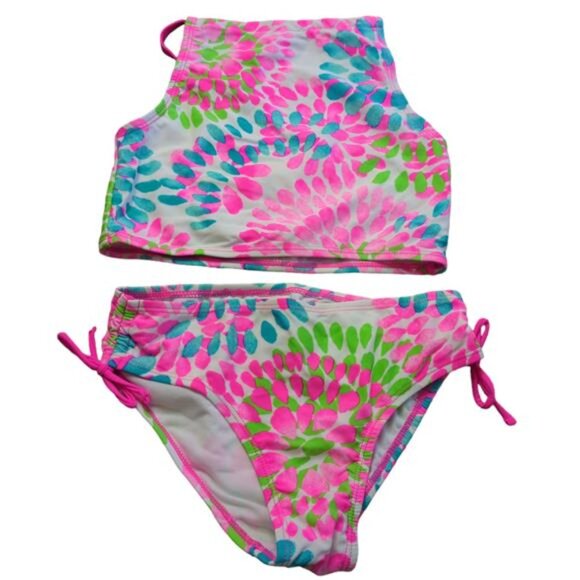 Kanu Surf | Swim | New Kanu Surf Daisy Neon Halter Upf 5 Tankini 2piece ...